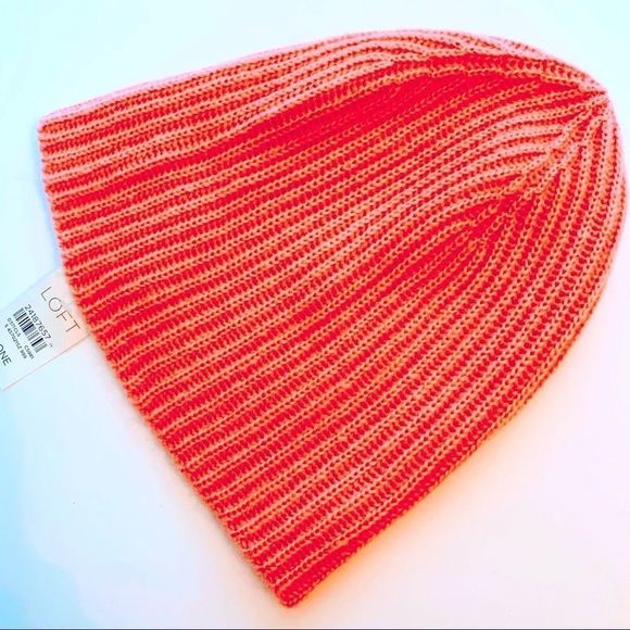 LOFT | Accessories | Nwt Loft 0 Acrylic Super Soft Dusty Pink Ribbed ...